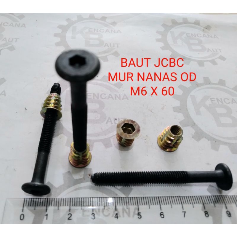 Jual BAUT JCBC M6 X 60 / BAUT MEBEL/ FURNITURE/ KNOCKDOWN | Shopee ...