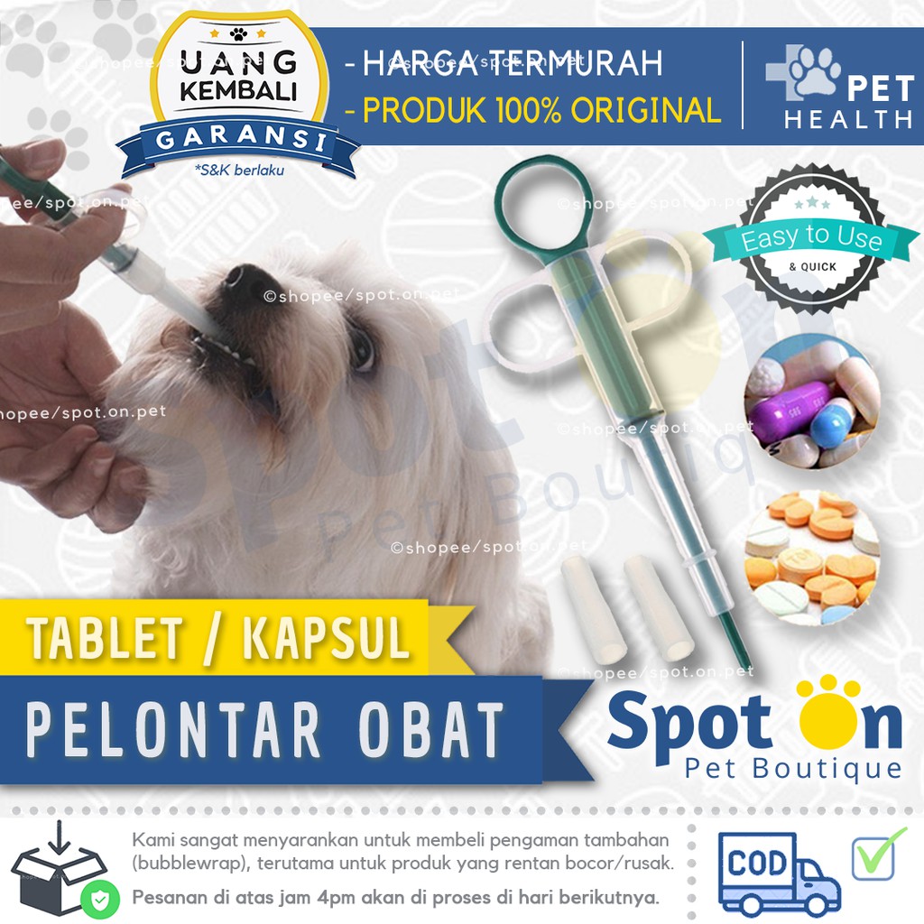 Feeding Kit - Pelontar Obat | Pemberi Pil Kucing & Anjing | Alat Bantu ...