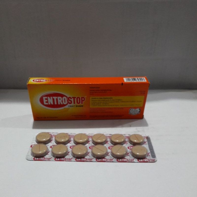 Jual entrostop tablet 1 strip/obat sakit perut Indonesia|Shopee Indonesia