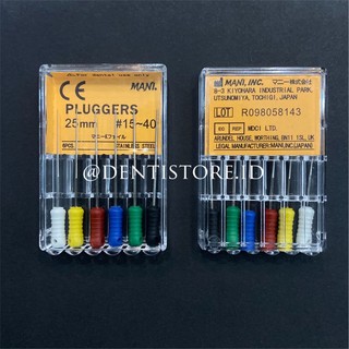 Jual Dental Finger Pluggers Plugger File Jarum Mani Endo Endodontic Assorted 25mm 15-40 ...