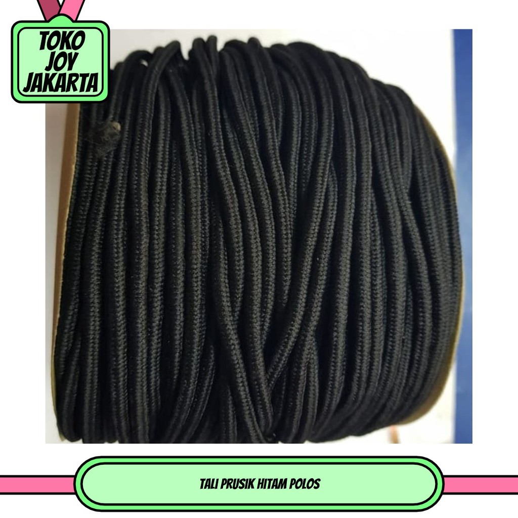 Jual tali prusik hitam polos | Shopee Indonesia