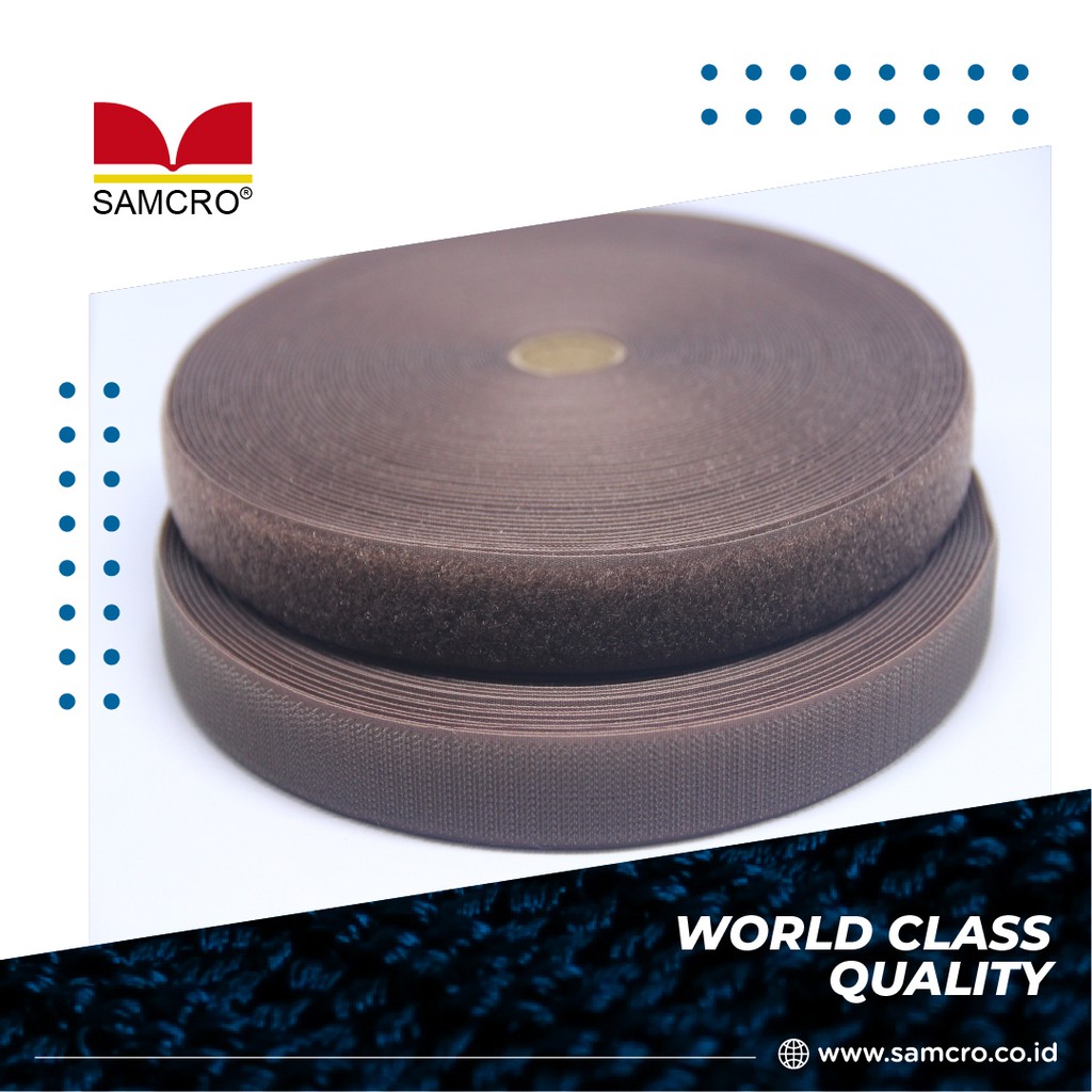 Jual Perekat/Velcro/Magic Tape/Prepetan -Warna Dark Brown Ukuran Besar ...