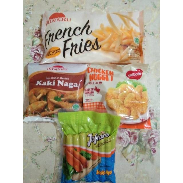 Jual PAKET HEMAT FROZEN FOOD ( MAKANAN BEKU - SOSIS KENTANG NUGET ...
