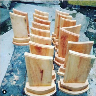 Jual Vandel Kayu Kosong Asli Plakat Piagam Suvenir KKN Magang Wisuda ...