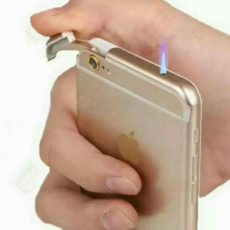 Jual acc korek api model hp ada senter bisa isi ulang praktis | Shopee ...