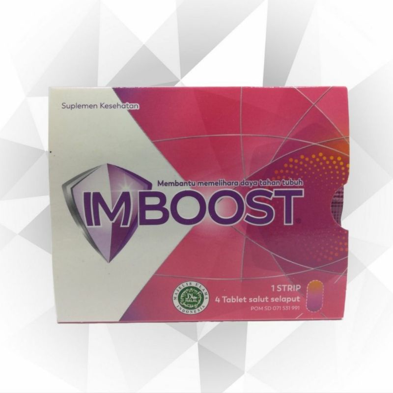 Jual Imboost 1 pack isi 4 tablet suplemen makanan untuk daya tahan ...