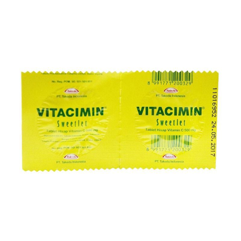Jual Vitacimin Sweetlet Obat Kesehatan 2 Tablet | Shopee Indonesia