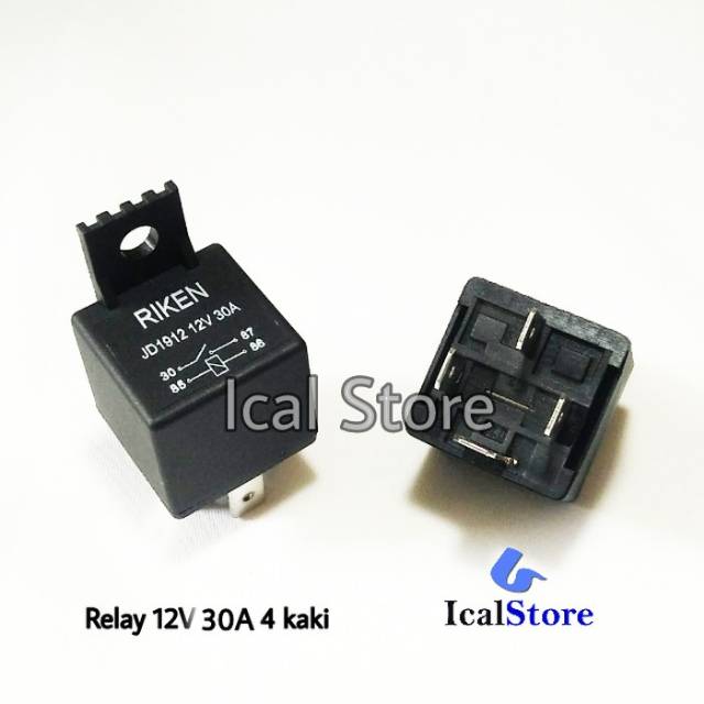 Jual Relay 12V 30A 4 Kaki JD1912 - 12 Volt DC 30 Ampere | Shopee Indonesia