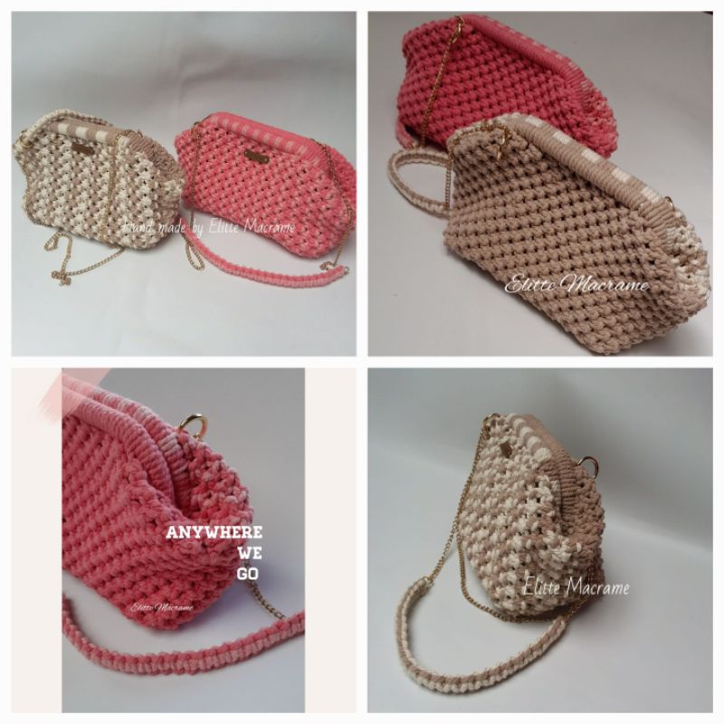 Jual Tabular Macramebag dua muka- tas makrame -tas wanita | Shopee ...