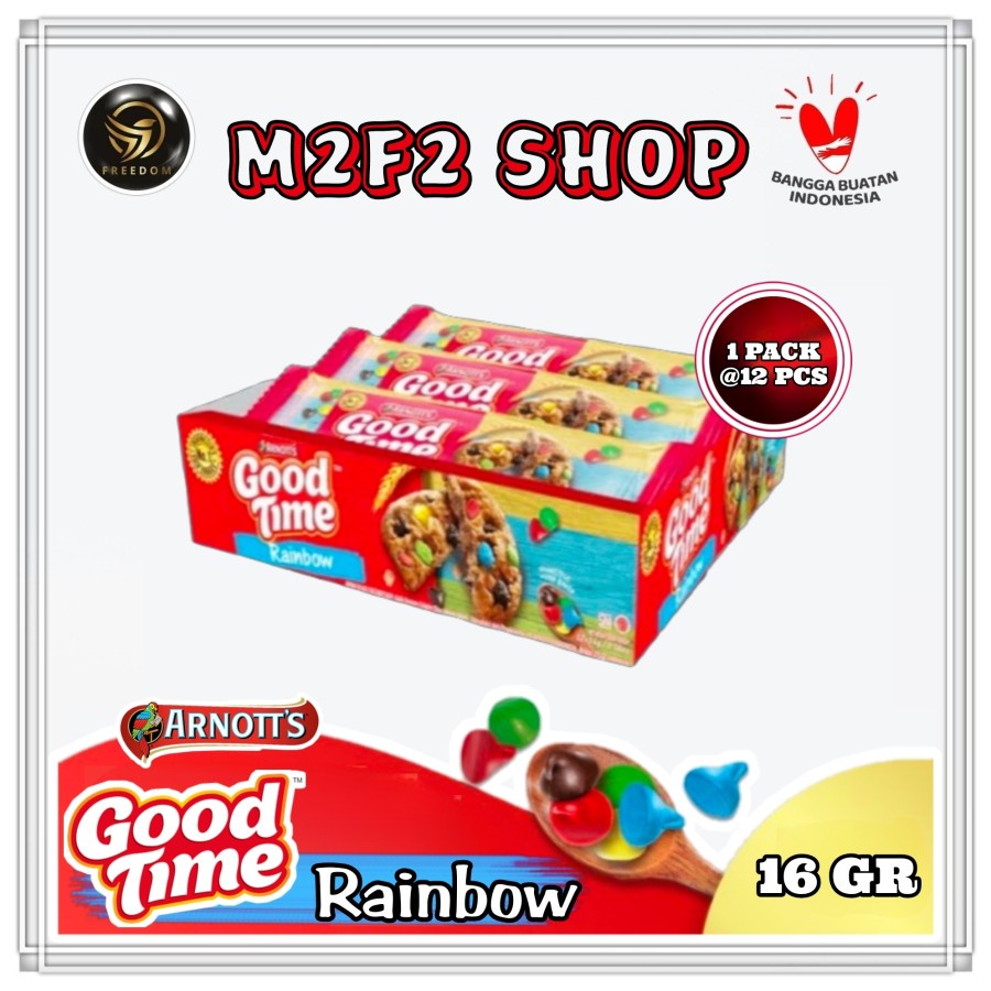 Jual Good Time Rainbow Choco Cips Cookies | Kukis Pelangi - 16 gr ...