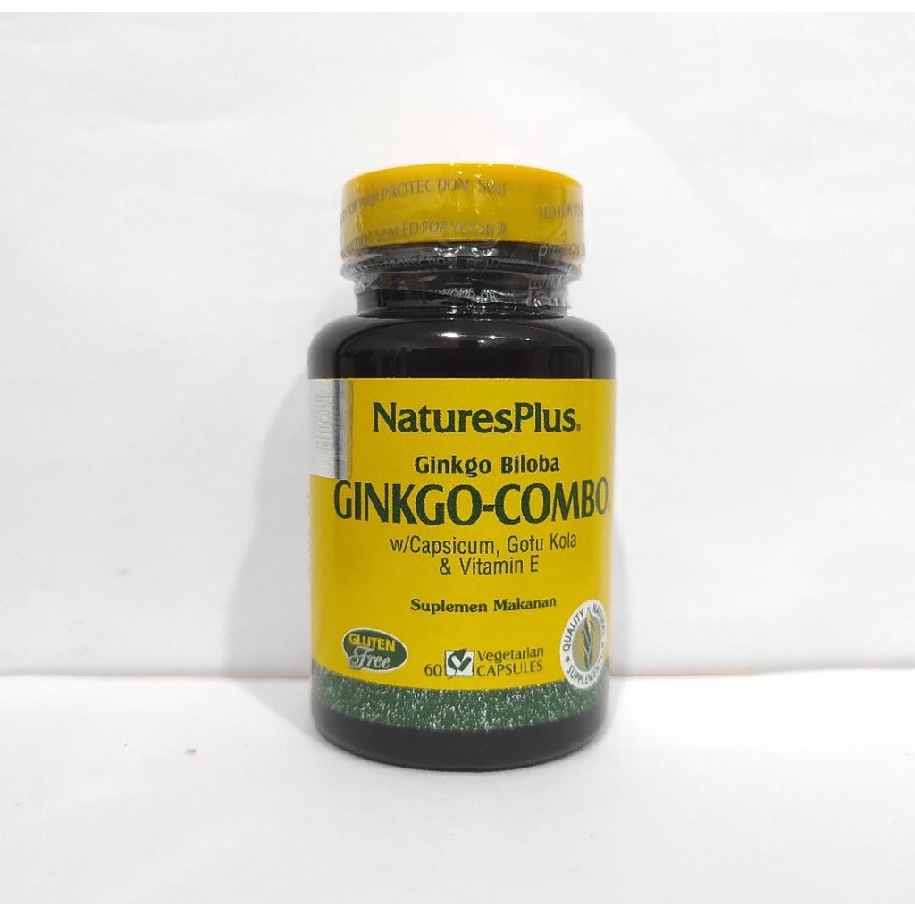 Jual ( Kemasan Baru ) Natures Plus Ginkgo Biloba Gingko-Combo - 60 ...
