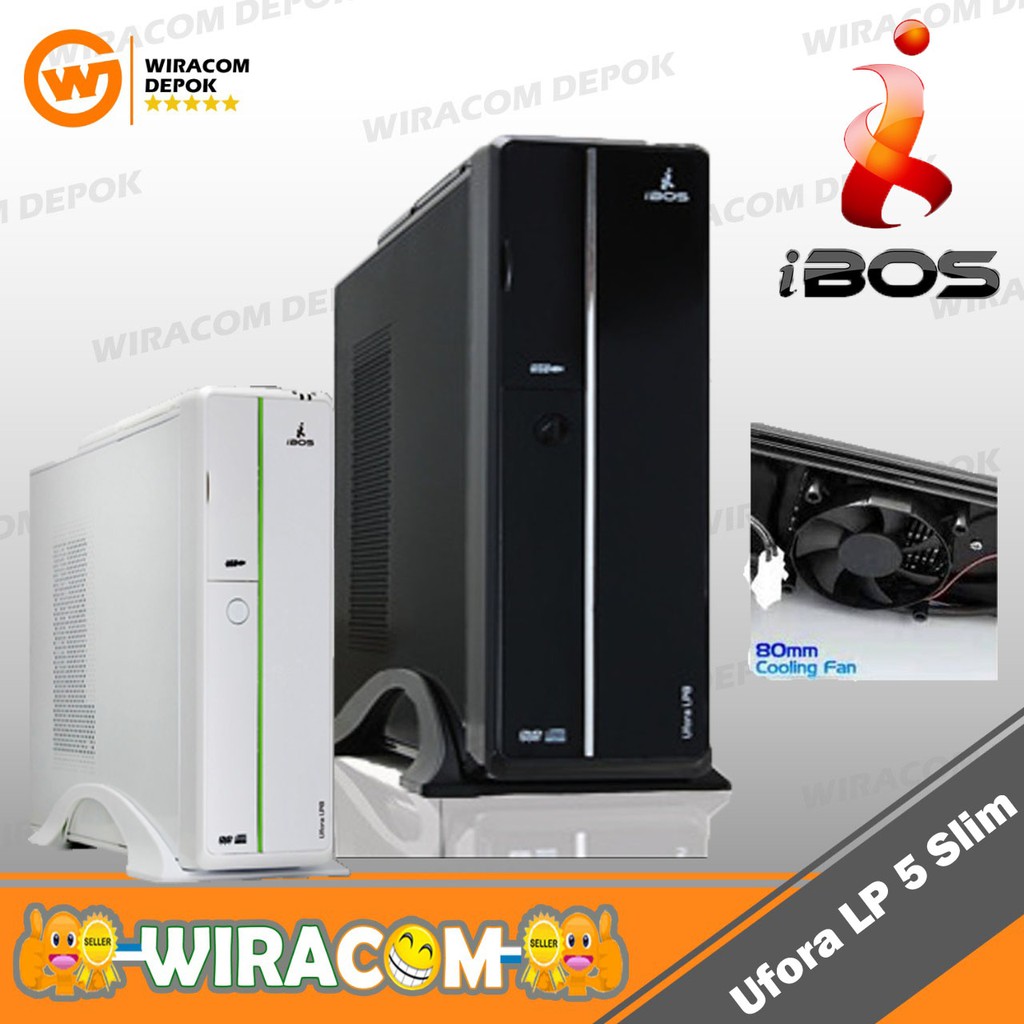 Jual iBos Ufora LP8 Glossy Black Desktop PC Case + Power Supply 500Watt | Shopee Indonesia