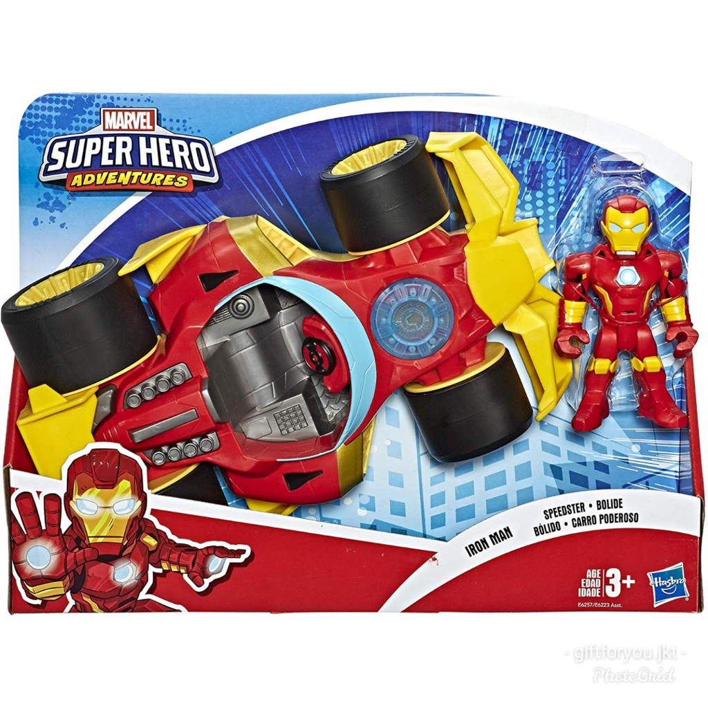 Jual Playskool Marvel Superhero Adventures Figure Iron Man Mobil Speedster | Shopee Indonesia