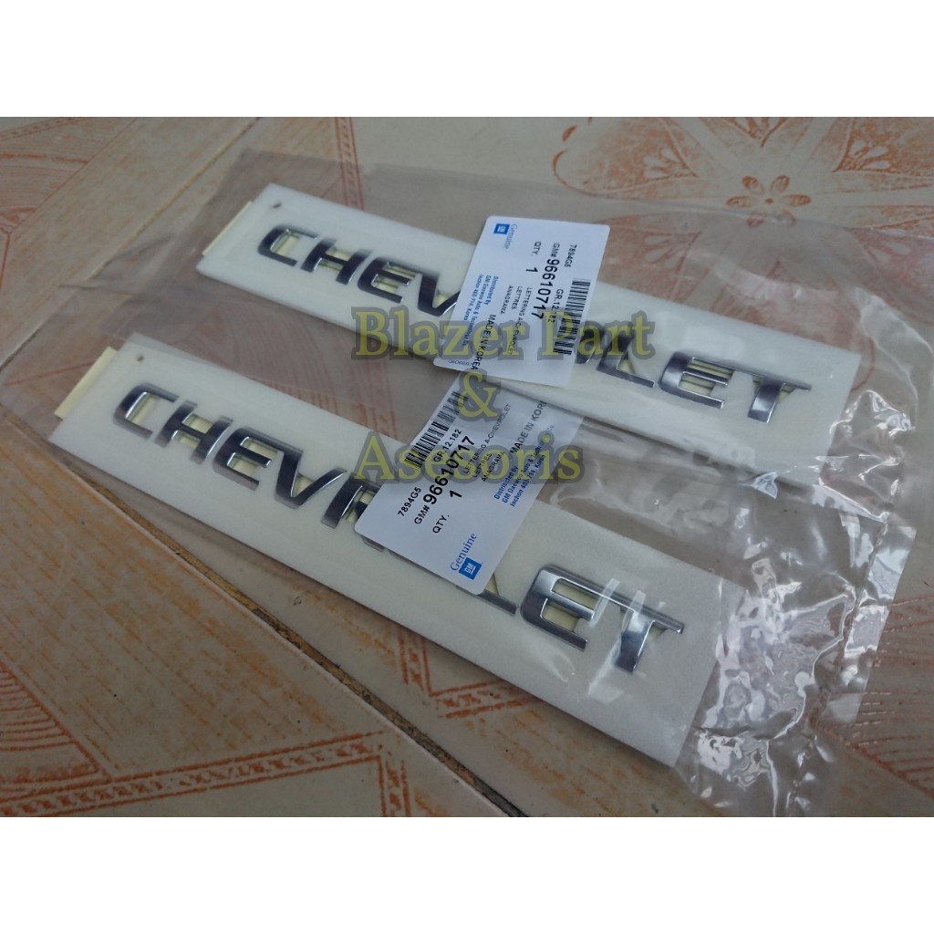 Jual Emblem tulisan chevrolet original GM spin captiva orlando trax ...