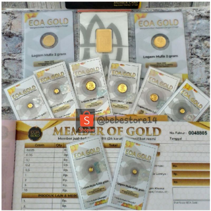 Jual EOA GOLD Emas Logam Mulia - 1 gr termuraaah | Shopee Indonesia
