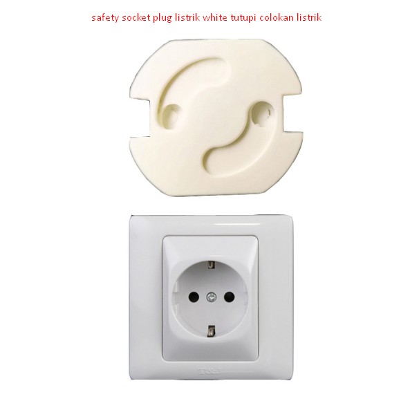 Jual safety socket plug listrik white tutupi colokan listrik | Shopee ...