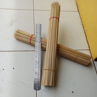 Jual Tusuk sate bambu panjang 40cm isi 100 pcs | Tusuk kentang spiral ...