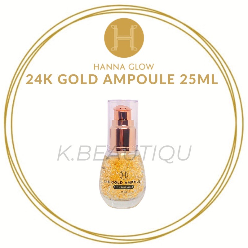 Jual Hanna Glow - 24K Gold Ampoule (25ml) 100% ORIGINAL BPOM | Shopee Indonesia