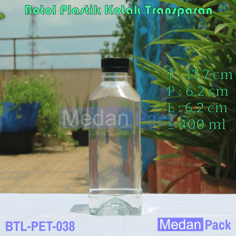 Jual Botol Plastik Kotak Tebal AO 400 ml per 112 pcs | Shopee Indonesia