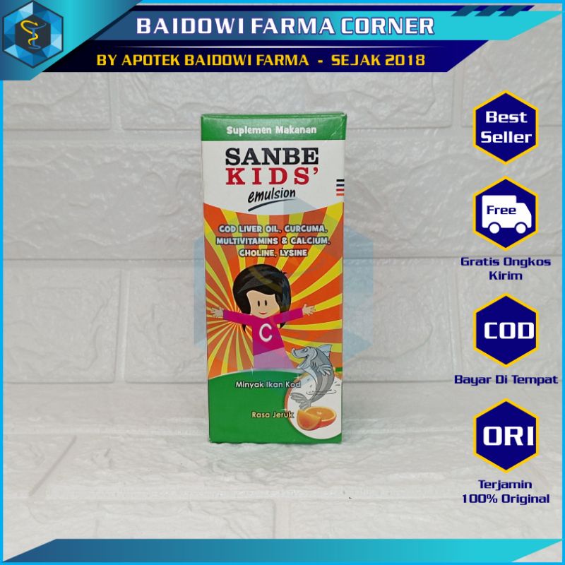 Jual SANBE KIDS EMULSION RASA JERUK | Shopee Indonesia