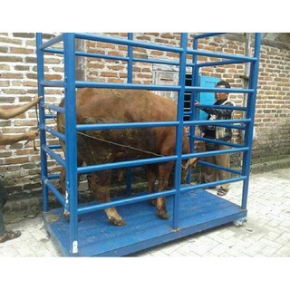 Jual Timbangan sapi digital komplit plus krangkeng kapasitas 2 ton ...