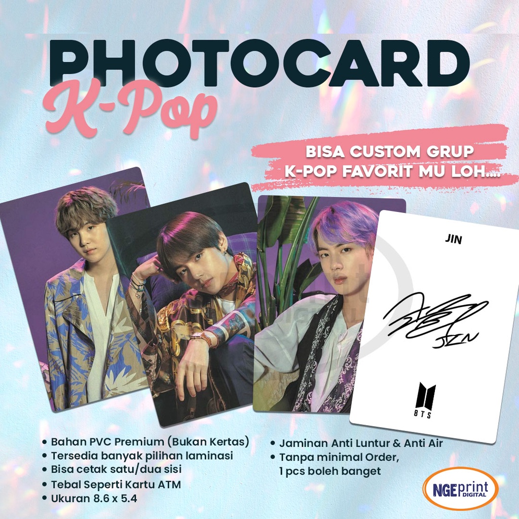 Jual Photocard Custom Suka-suka / Photocard BTS / Photocard NCT / Photocard Kpop / Photocard ...