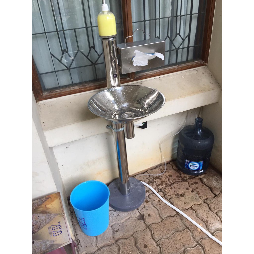 Jual Tempat Cuci Tangan Otomatis TAnpa Sentuh, lebih higienis, bantu ...