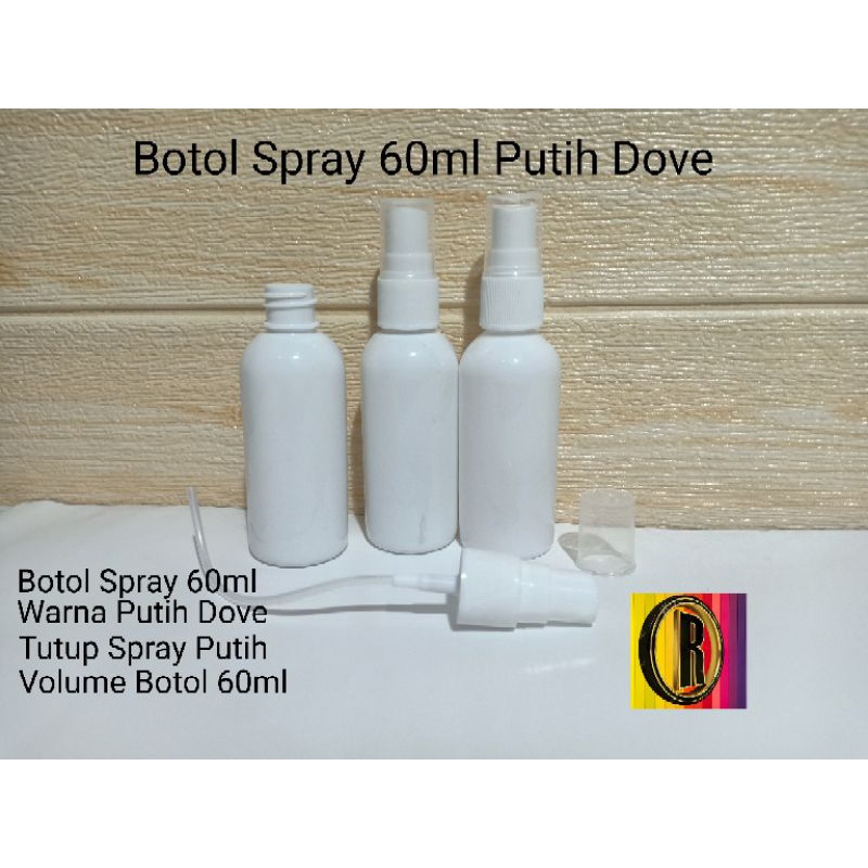 Jual BOTOL SPRAY 60ML PUTIH DOVE( kemasan 30pcs ) | Shopee Indonesia