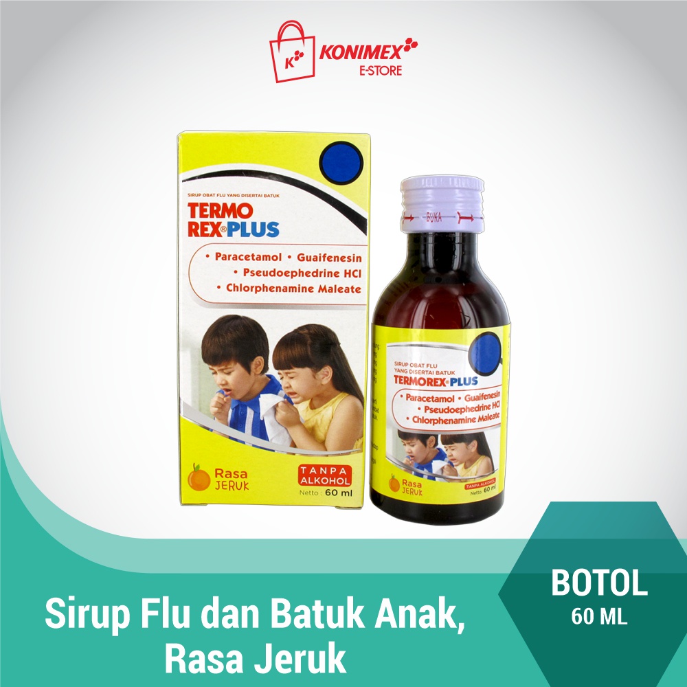 Jual Termorex Plus Sirup Obat Flu dan Batuk 60 ml - max 5 pcs | Shopee ...
