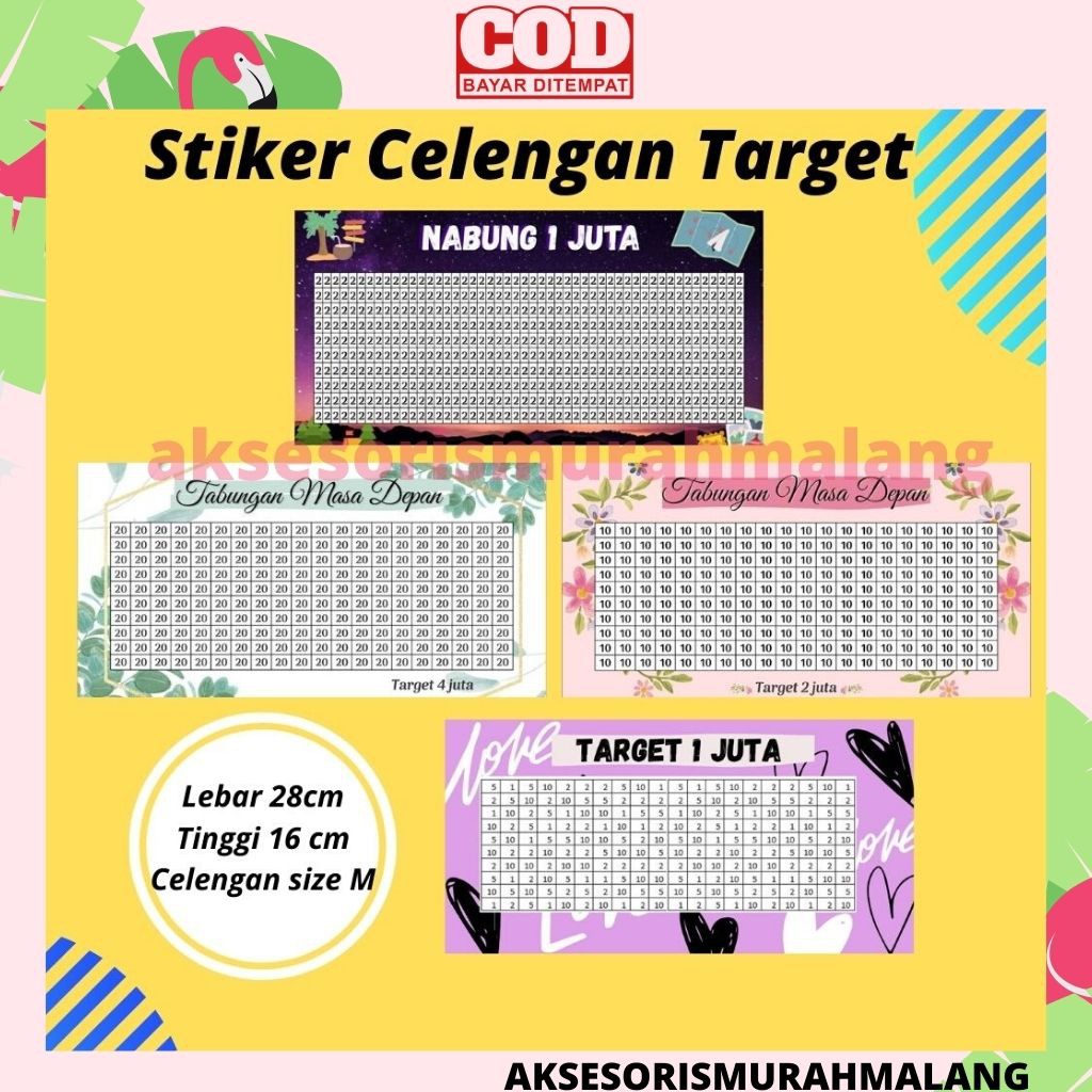 Jual [READY STOCK BISA CUSTOM] STIKER CELENGAN TARGET / STIKER CELENGAN ...