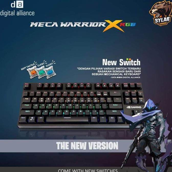 Jual Digital Alliance Meca Warrior X RGB TKL Mechanical Gaming Keyboard | Shopee Indonesia
