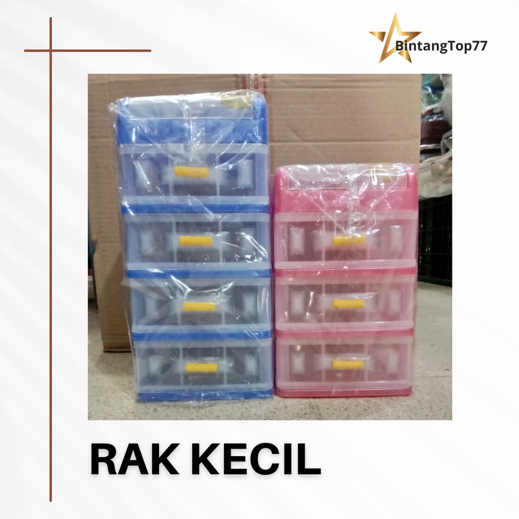 Jual Rak Mini Shinpo | Rak Plastik Mini Laci Susun 4 Dan 5 Kecil | Laci ...