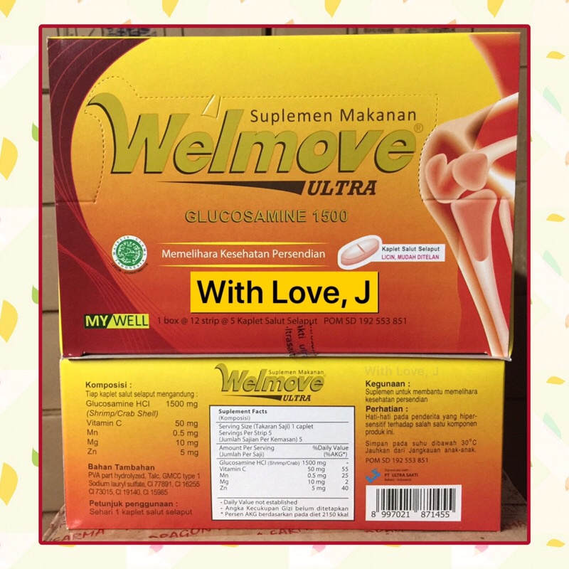 Jual WELMOVE ULTRA - MEMELIHARA KESEHATAN SENDI ( 60 KAPLET ) | Shopee ...
