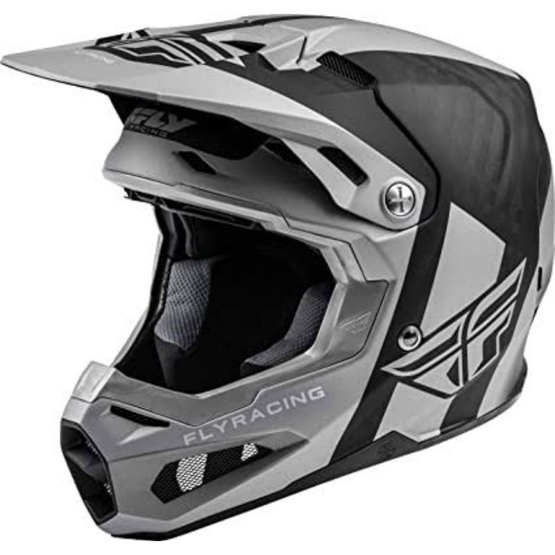 Jual HELM CROSS FLY ORIGIN SILVER BLACK HELM FOX HELM | Shopee Indonesia