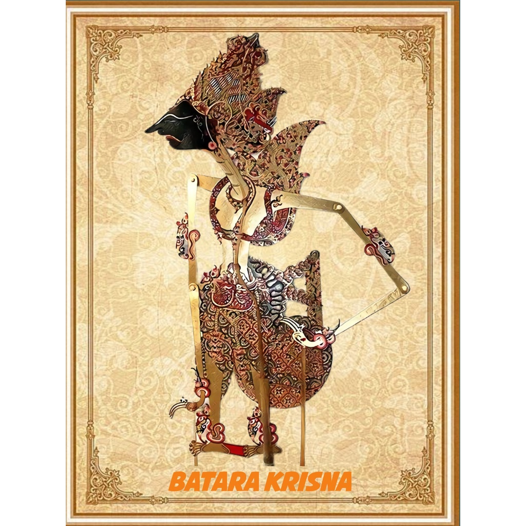 Jual Poster Wayang Kulit Batara Krisna Hiasan Dinding Sebagai Pajangan ...
