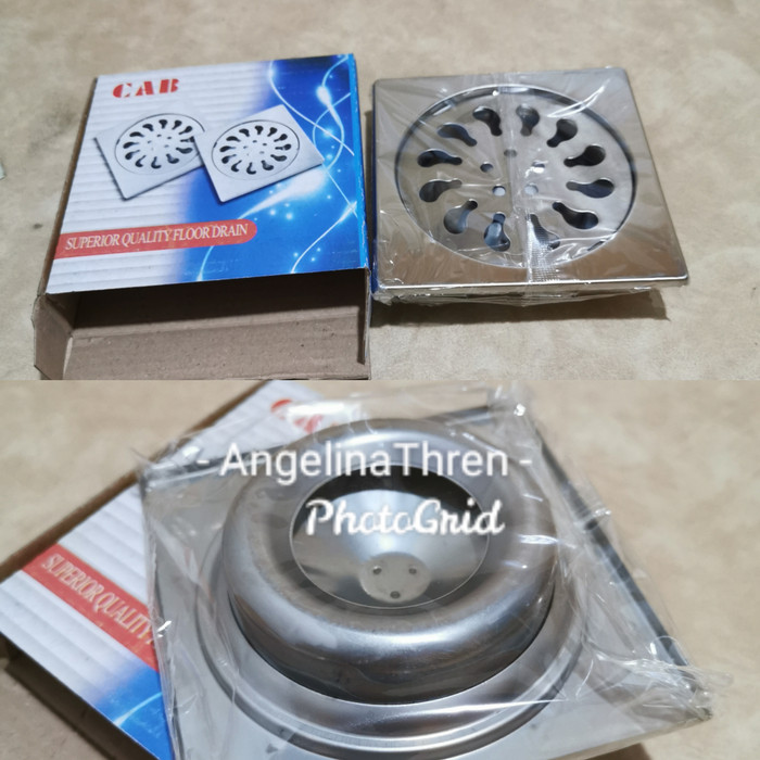 Jual Saringan Selokan Kamar Mandi Stainless Steel uk 10cm - Saringan ...