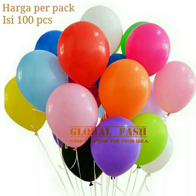 Jual balon doff per pack isi 100 / balon doff 12 inch / balon polos ...