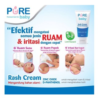 Jual Pure BB Baby Rash Cream 50 gr Krim Anti Ruam Bayi 50gr Purebb ...