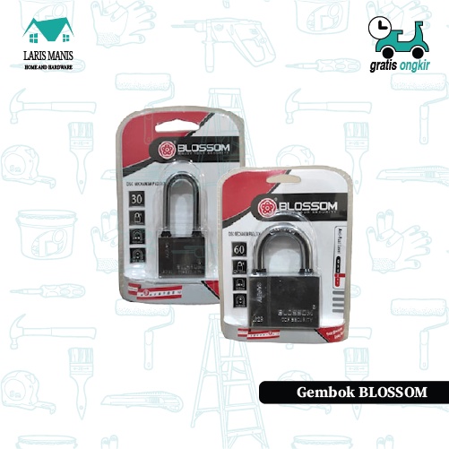 Jual Gembok Blossom Padlock Besi Gembok Pendek Gembok Panjang Gembok ...
