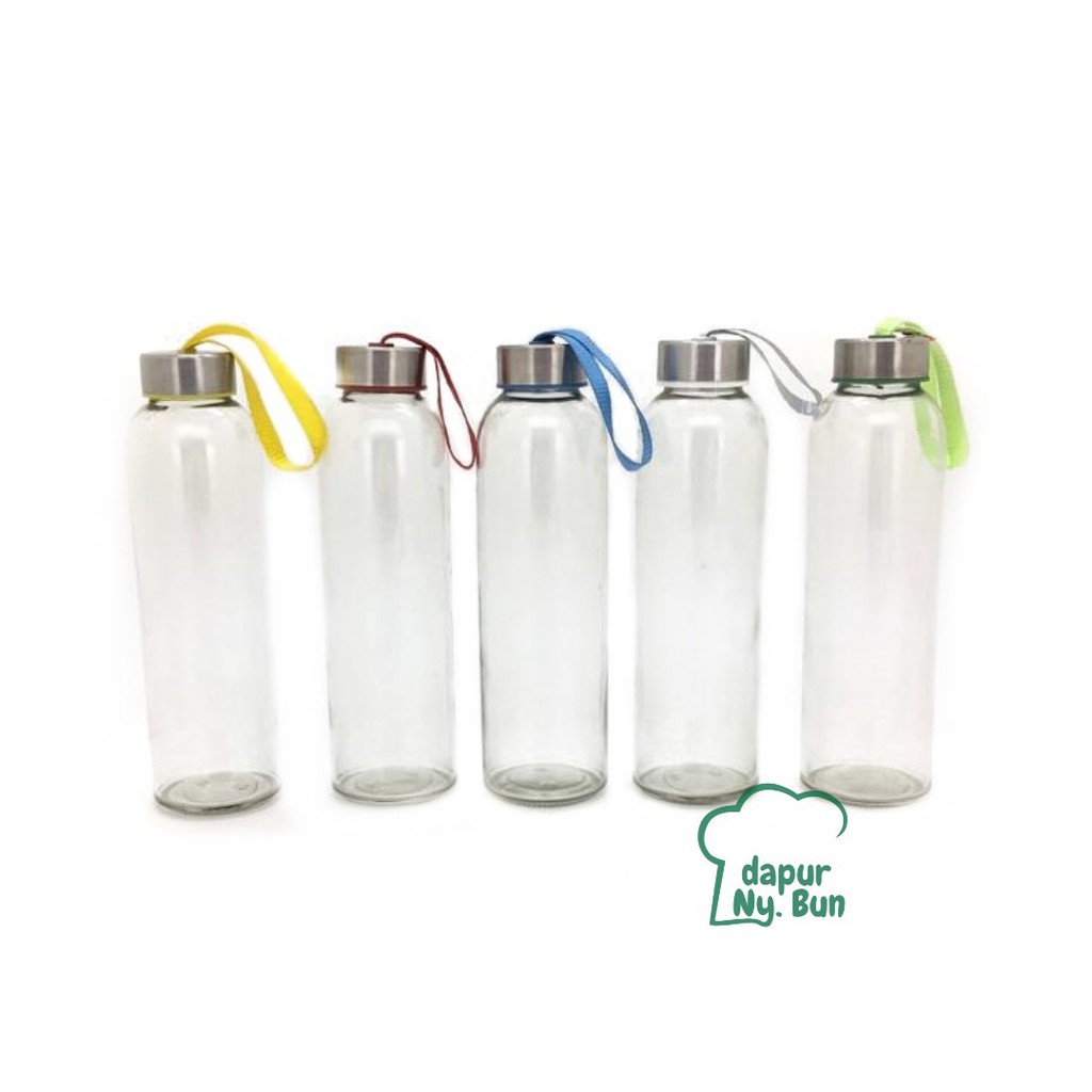 Botol Minum Kaca / Ukuran 500ml / Round Bottle / Besar | Shopee Indonesia