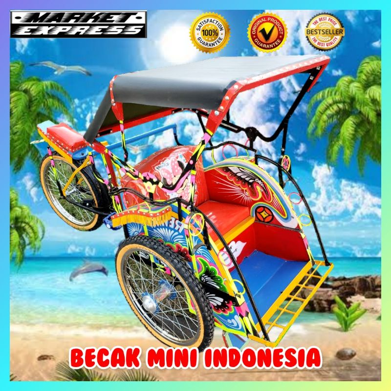 Jual MAINAN BECAK mini GOWES beca otel ANAK TRADISIONAL INDONESIA ...