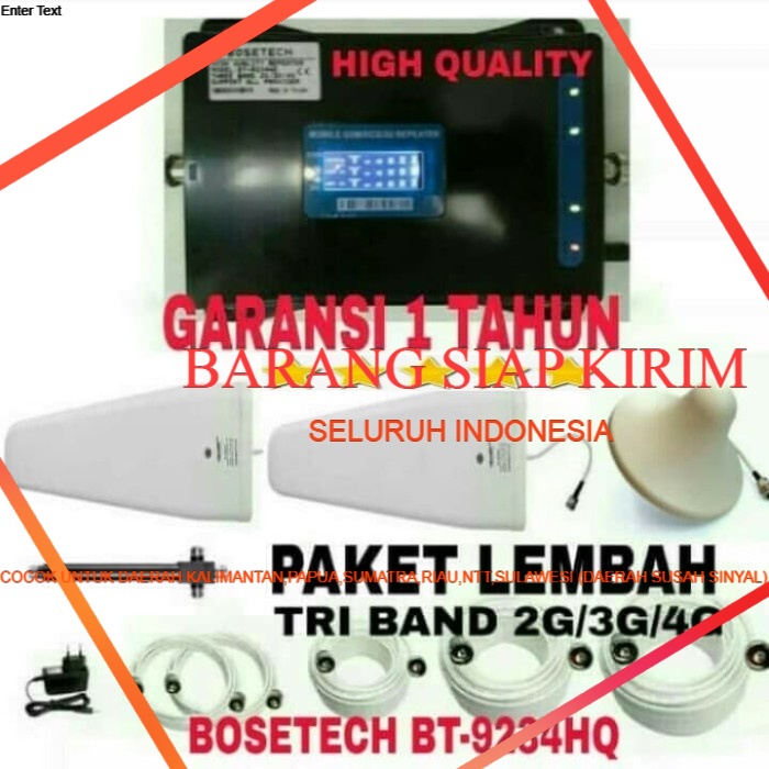 Jual Penambah Signal Hp Tri Band 2G/3G/4G/Reepeeatter Paket Lembah, Paket Kapal | Shopee Indonesia