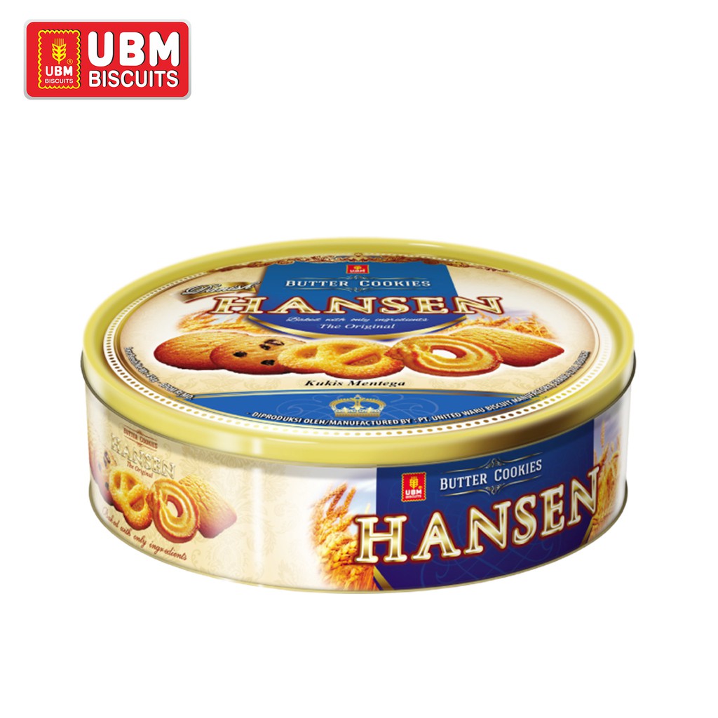 Jual UBM Biscuits Hansen Butter Cookies 405g | Shopee Indonesia