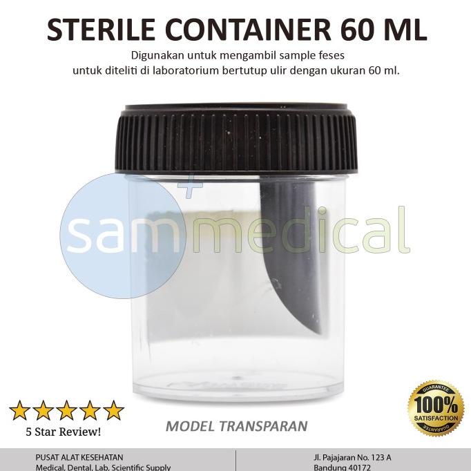 Jual Labware Feces Container Transparan 60ml | Shopee Indonesia