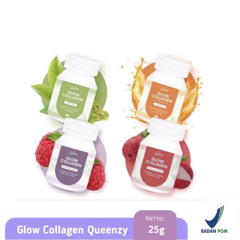 Jual GLOW COLLAGEN & SOYIZY SOYA SHAKE QUEENZY SKIN BPOM 55G | Shopee ...