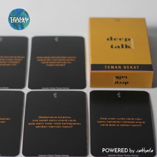 Jual Kartu Pertanyaan Deep Talk Edisi Teman Dekat - Permainan Kartu - Card Game - Deep Talk ...