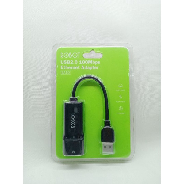 Jual ROBOT EA10 USB Ethernet Adapter USB 2.0 to 10/100 Network LAN ...