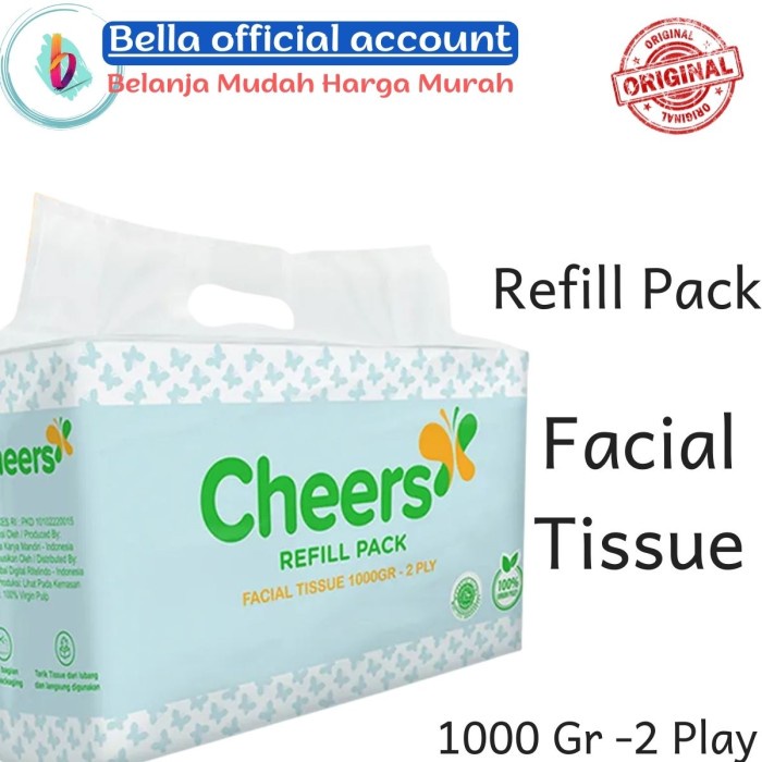 Jual Tisu Cheers Facial Tissue 1000 gr 1 pcs | Shopee Indonesia