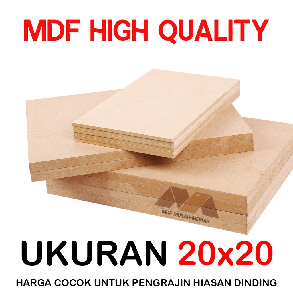 Jual MDF 6mm ukuran 20x20cm - Papan Kayu MDF Murah Cocok untuk ...