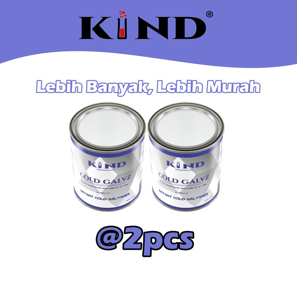 Jual 2 kaleng cat silver KIND Cold Galvanize | Shopee Indonesia